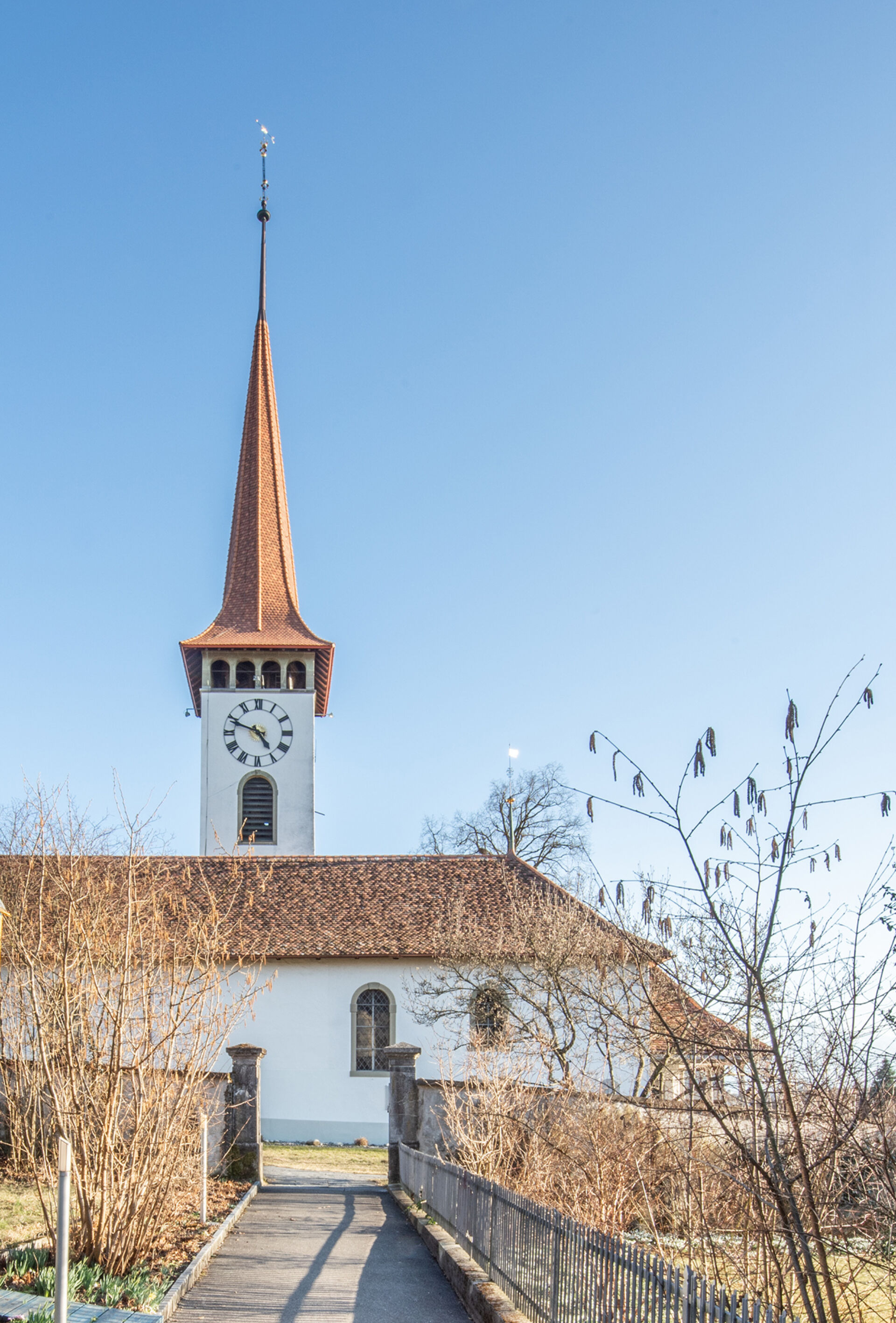 Rykart - Kirche und Pfarrhaus / Münsingen